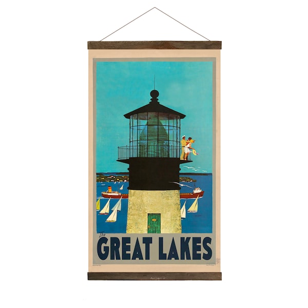 Vintage Great Lakes Poster - Etsy