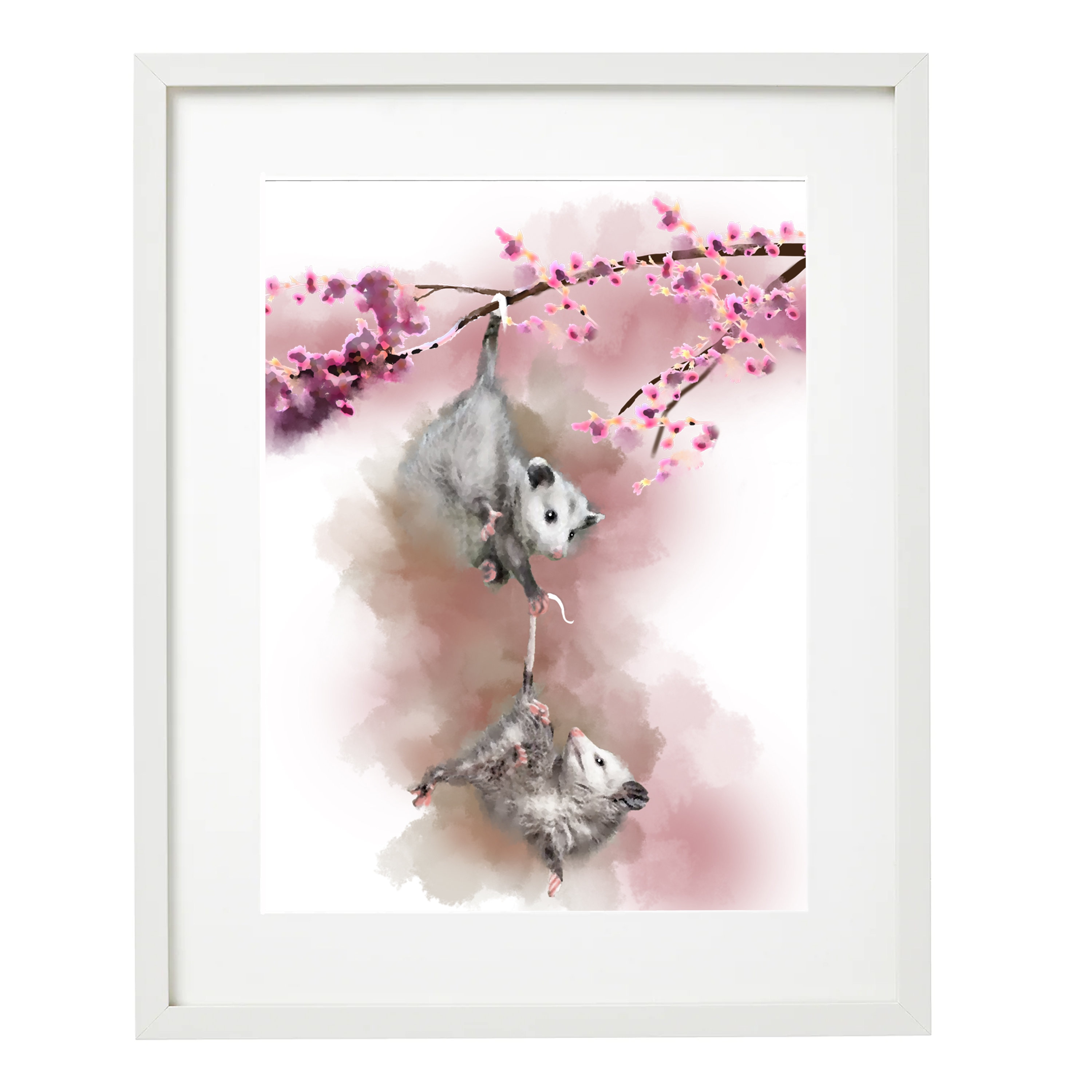 Set of 2 Possum Decor Wall Art, Possum Wall Art, Possum Digital Prints ...