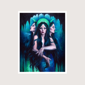 Hekate Art Print Dark Art Goddess Witch Greek Mythology Myth Witchy ...