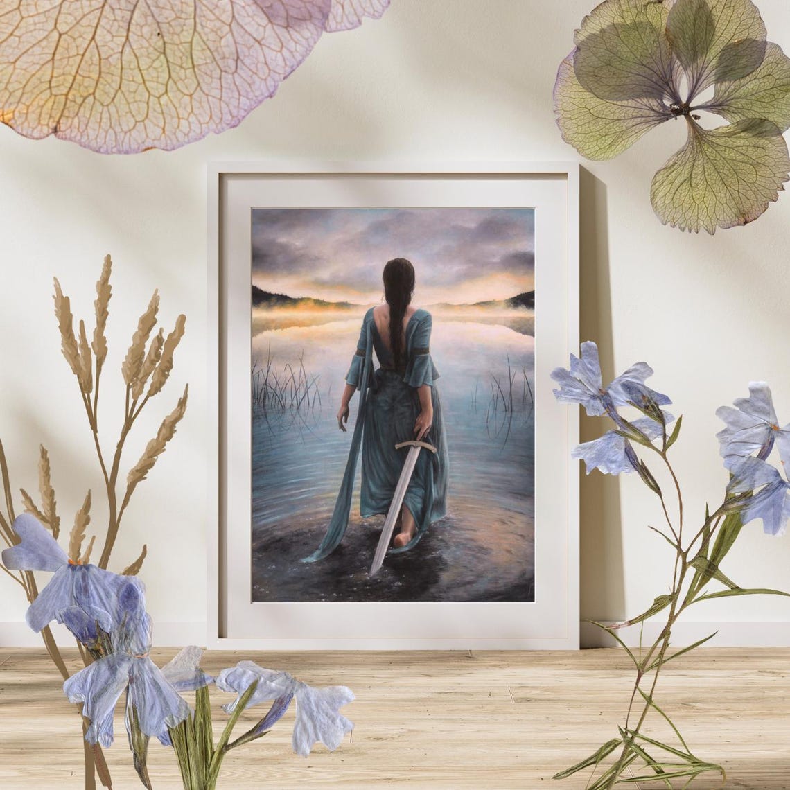 Lady of the Lake - Art Print - Fantasy Arthurian Legend Mythology ...