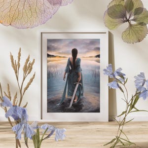 Lady of the Lake - Art Print - Fantasy Arthurian Legend Mythology ...
