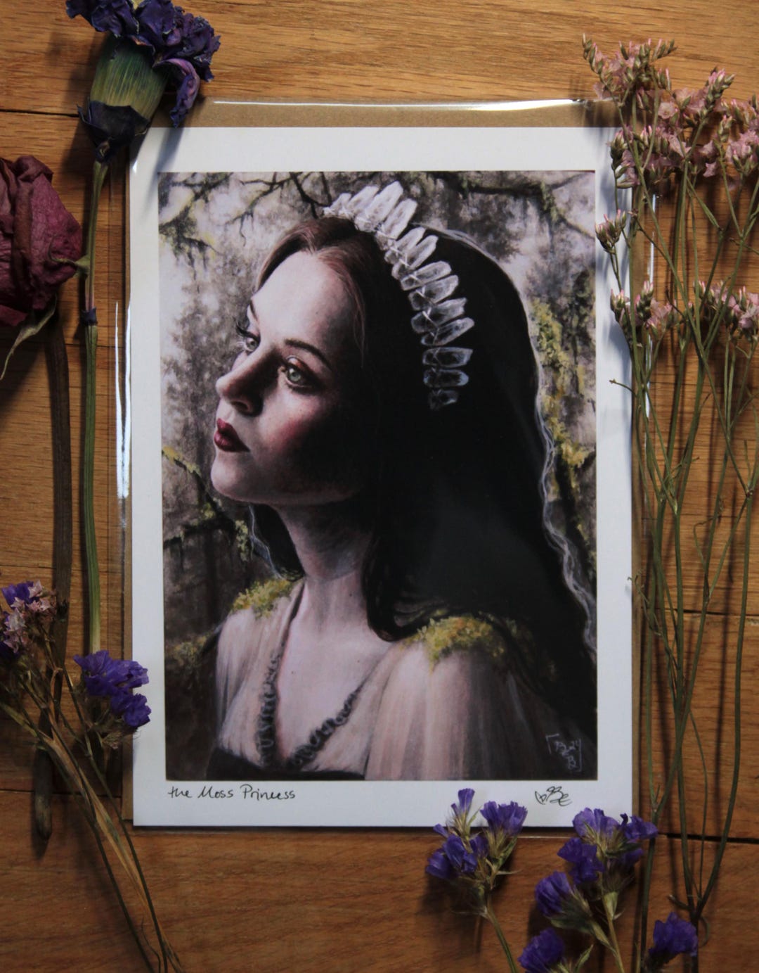 Fantasy Art Print: the Moss Princess - SIGNED Woodland Emotive Art by ...