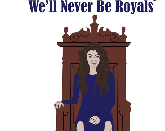 Lorde Birthday Card Royals - Etsy