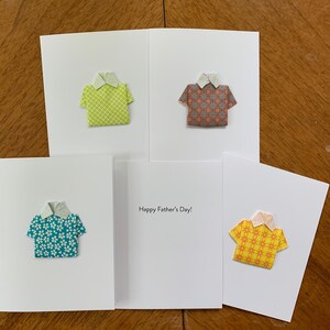 Father's Day Origami Shirt Cards - Etsy