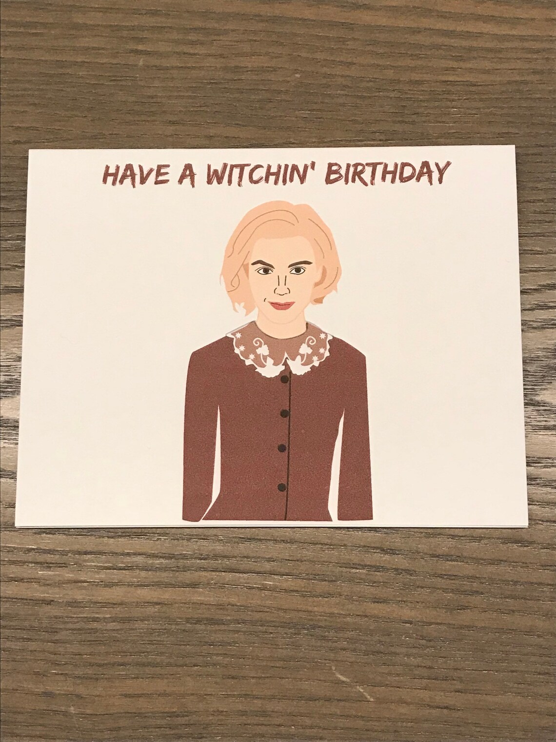 Sabrina Birthday Card Netflix Chilling Adventures - Etsy