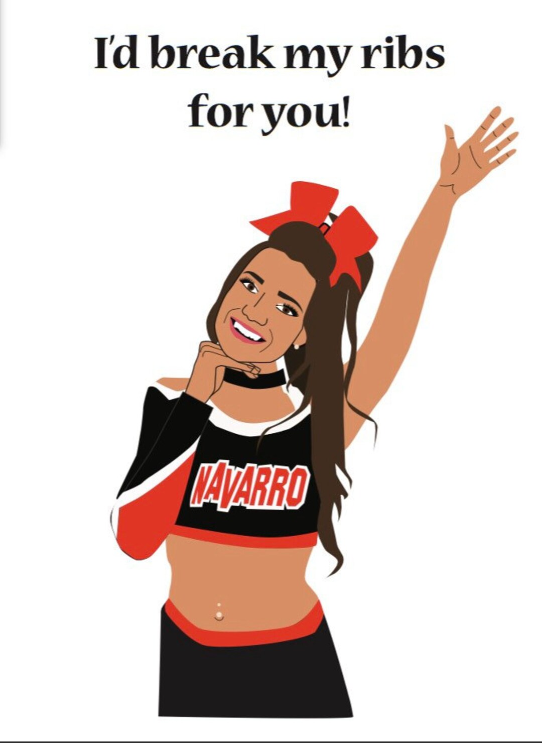 Morgan Netflix Cheer Card - Etsy