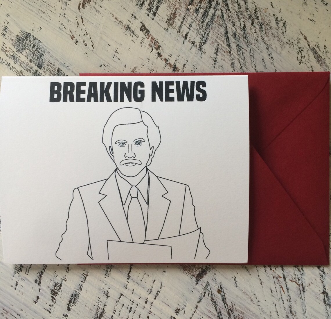 Anchorman Birthday Card - Etsy