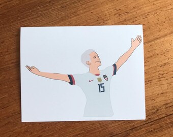 Megan Rapinoe Congratulations Card | Etsy
