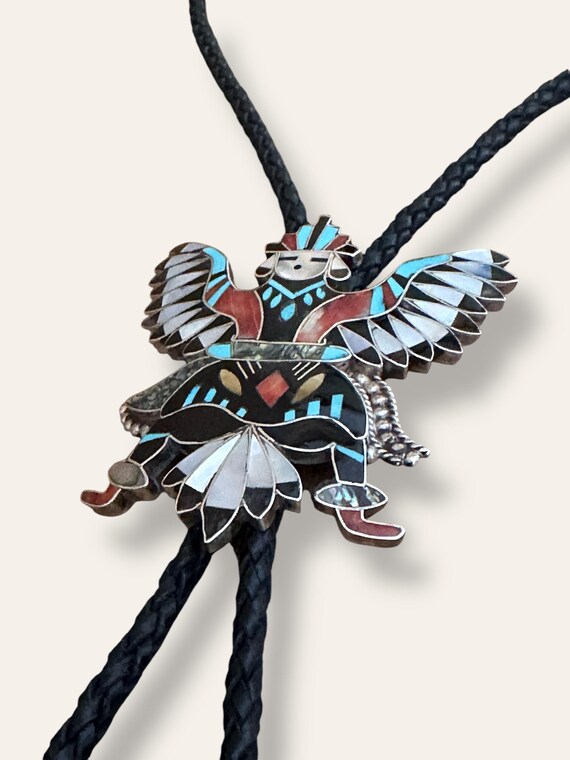 Vintage Zuni Knifewing Sterling Silver Inlay by L.B. … - Gem