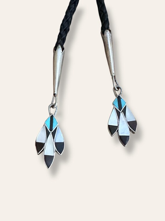 Vintage Zuni Knifewing Sterling Silver Inlay by L.B. … - Gem