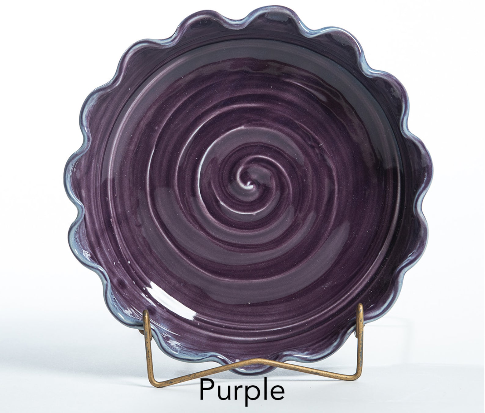 Handmade Pie Plate With Scalloped or Fluted Edges Large - Etsy