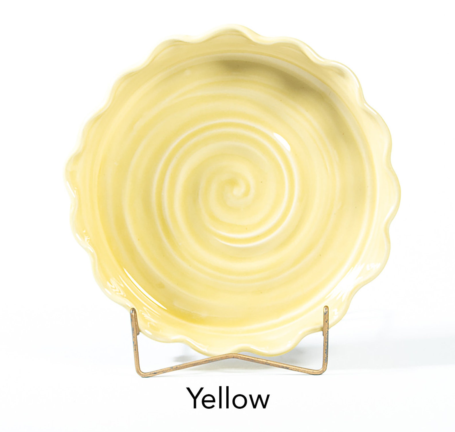 Handmade Pie Plate With Scalloped or Fluted Edges Large - Etsy