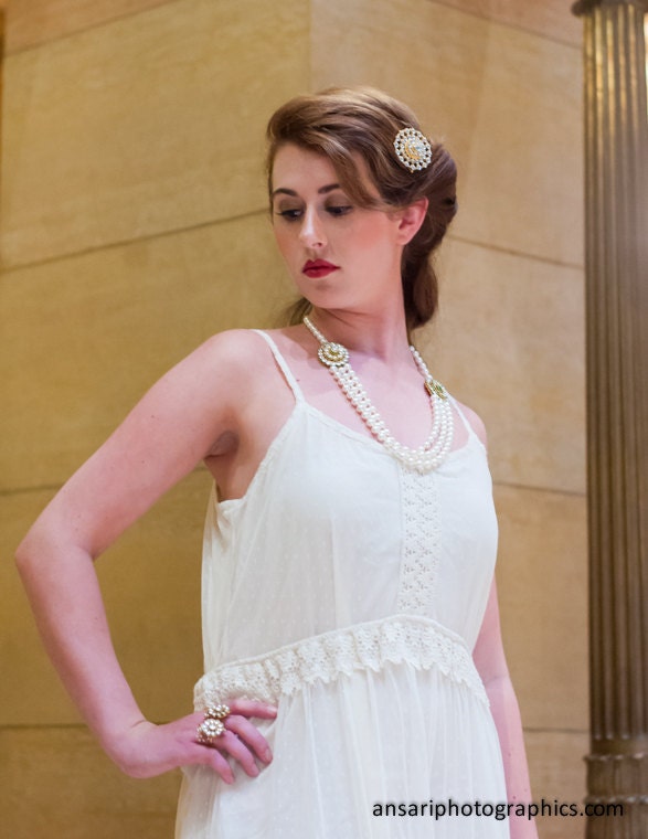 Shilpa Gold Plated Kundan Bridal Hair Pin/juda Pin/ Hair Bun - Etsy