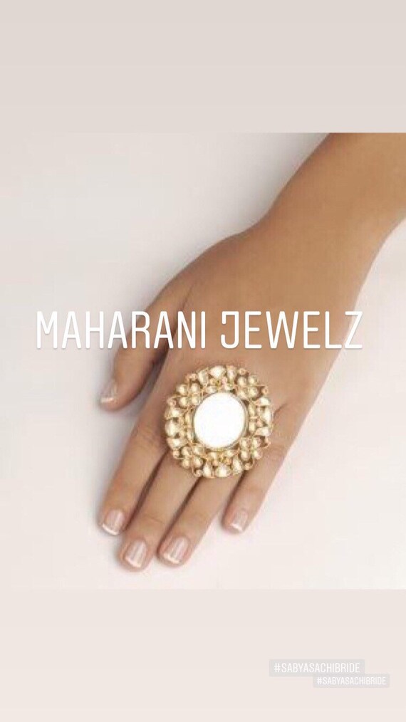 Umrao Jaan Arsi Ring/ Mirror Ring | Etsy