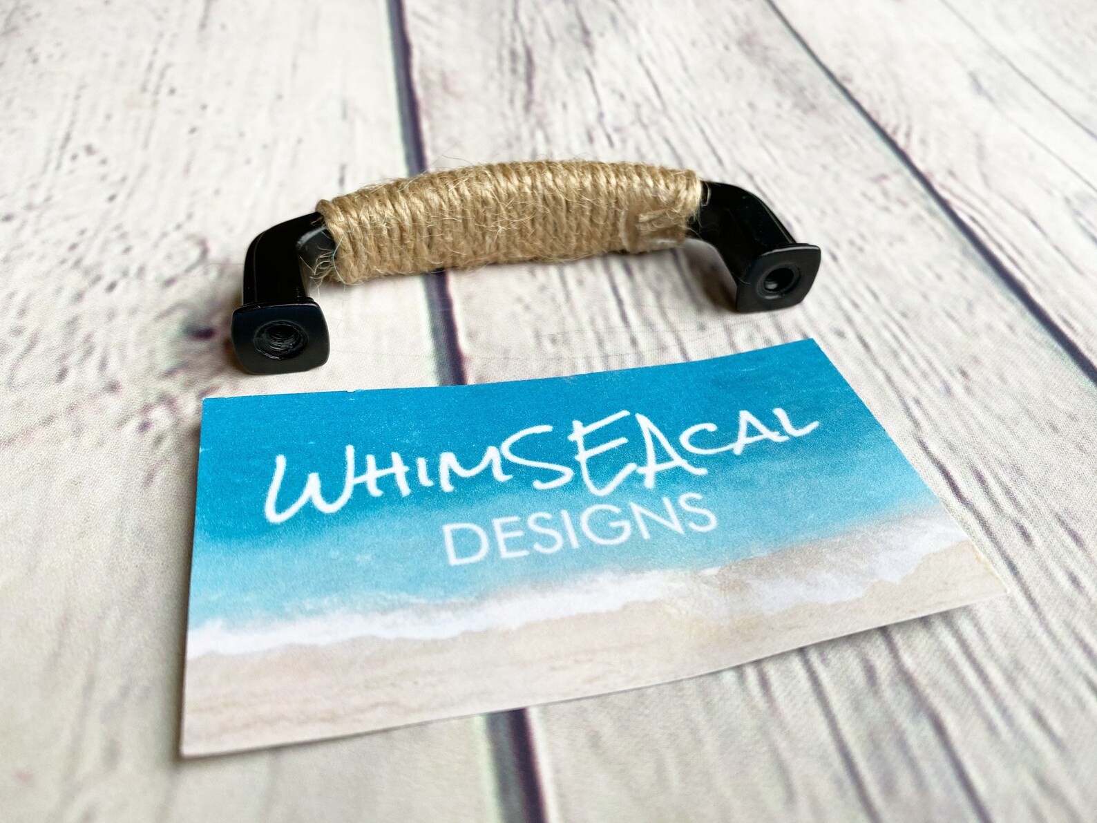 Rope Drawer Pull // Jute Pull // Shabby Chic // Beach Decor // | Etsy