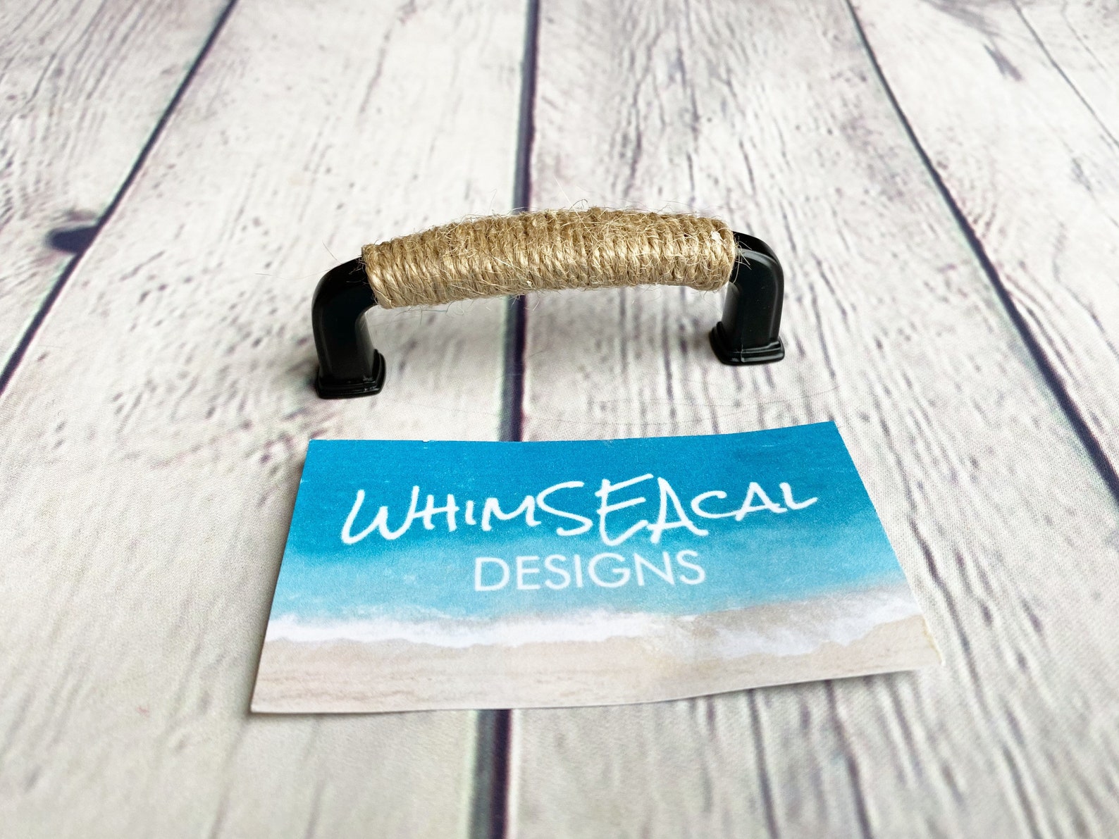 Rope Drawer Pull // Jute Pull // Shabby Chic // Beach Decor // | Etsy