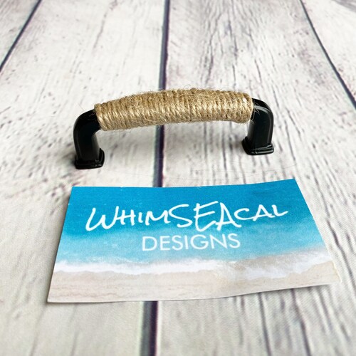 Nautical Rope Wrapped Drawer Pull Beach House Decor Coastal - Etsy