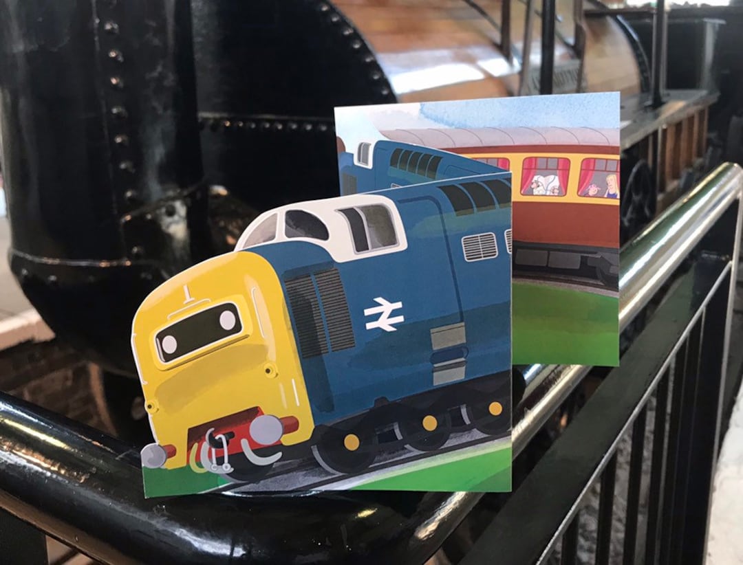 Deltic Diesel Train Greetings Card: British Rail Birthday Card - Etsy UK