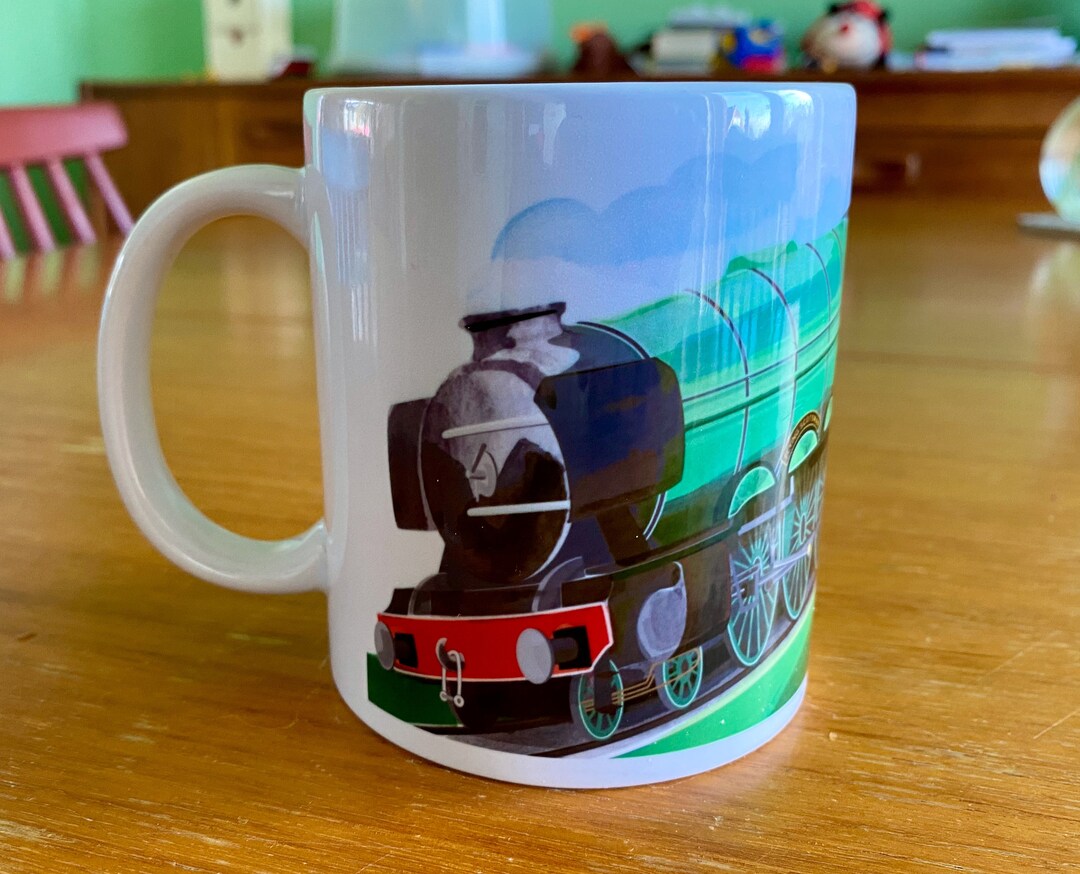 Flying Scotsman Steam Engine Mug, Train Cup - Etsy UK