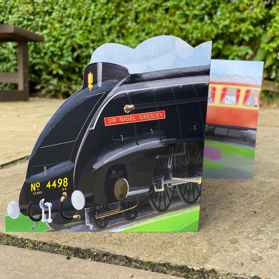 Sir Nigel Gresley 4498 Locomotive Train Class A4 Greetings Card, Father ...