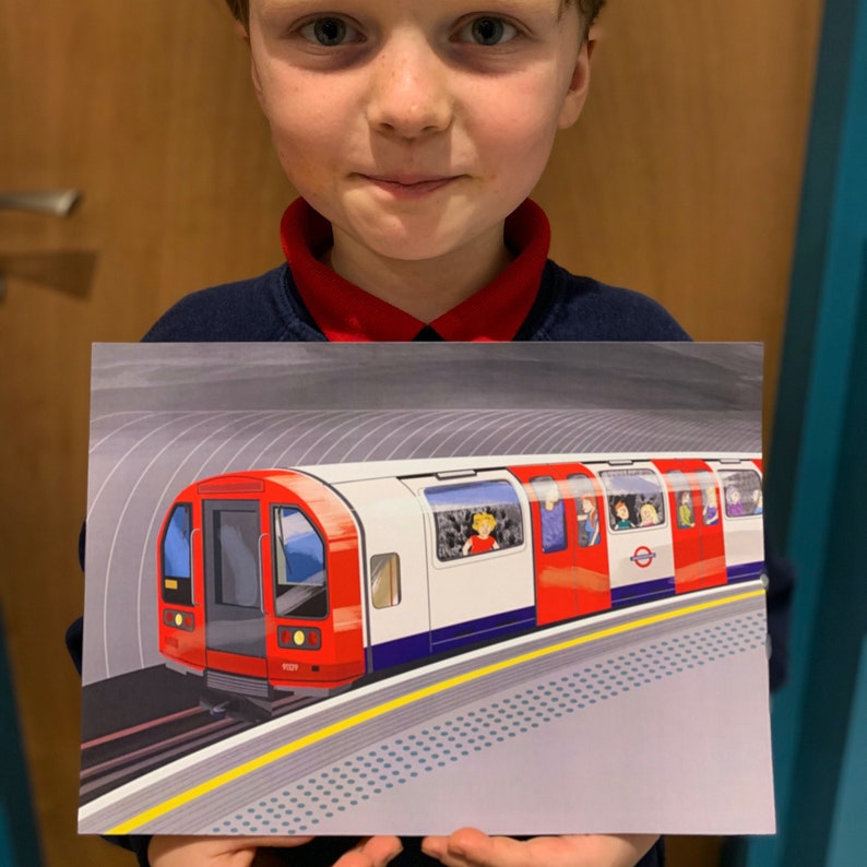 London Underground Train A4 Poster Print - Etsy UK