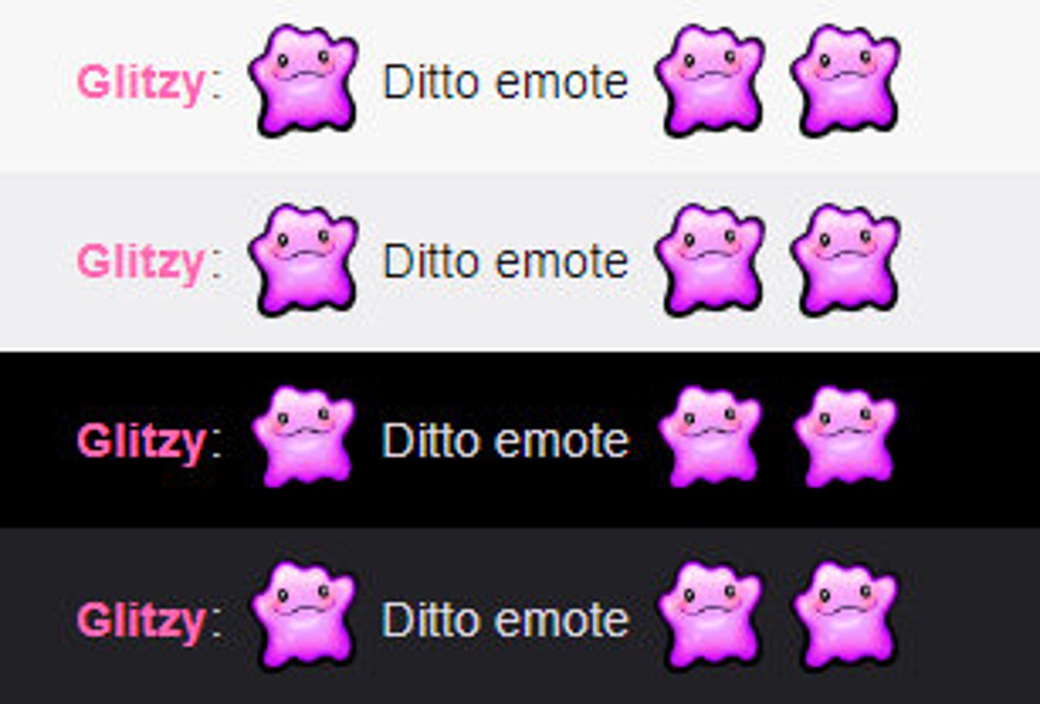 Ditto Twitch Emote Premade Streamer Pokemon - Etsy