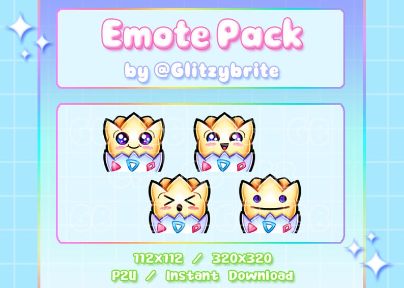 Togepi Emojis - Twitch Premade Emote Discord Kawaii Pokemon - Etsy ...
