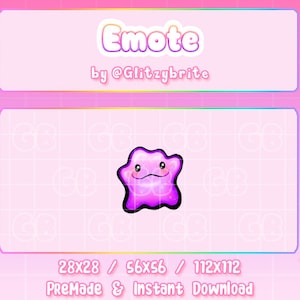 Ditto - Twitch Emote Premade Streamer Pokemon - Etsy