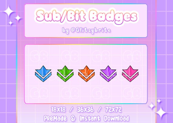 Guild Wars 2 Commander Tag Twitch Sub Cheer Badges Pre Made - Etsy