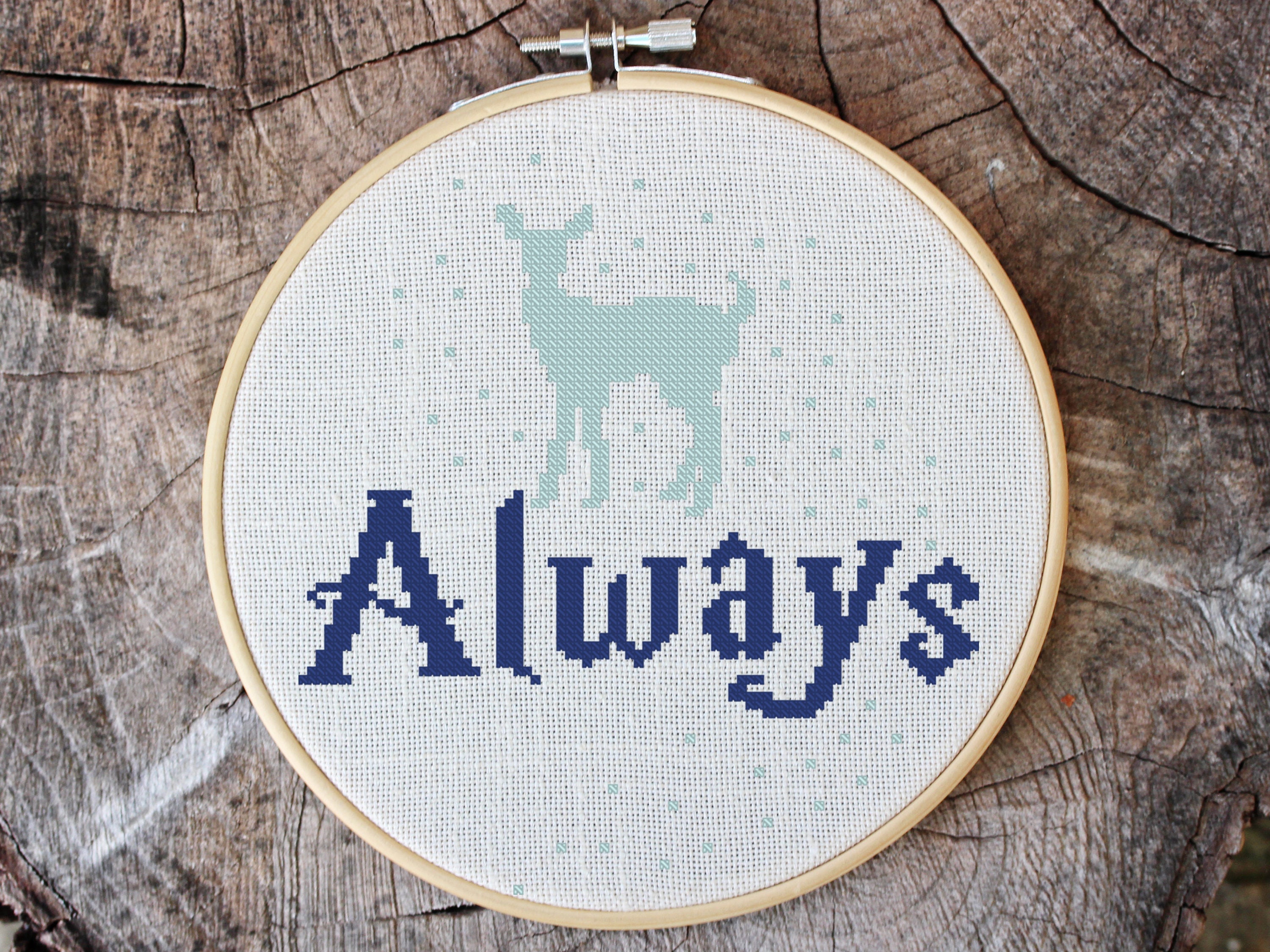 Always - Cross Stitch Pattern, Inspirational Quote, Embroidery Pattern ...