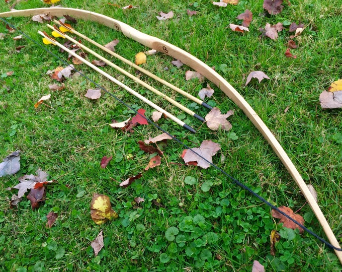 64" You-finish Bow & Arrow Combo - Longbow + 3 Arrows - Etsy
