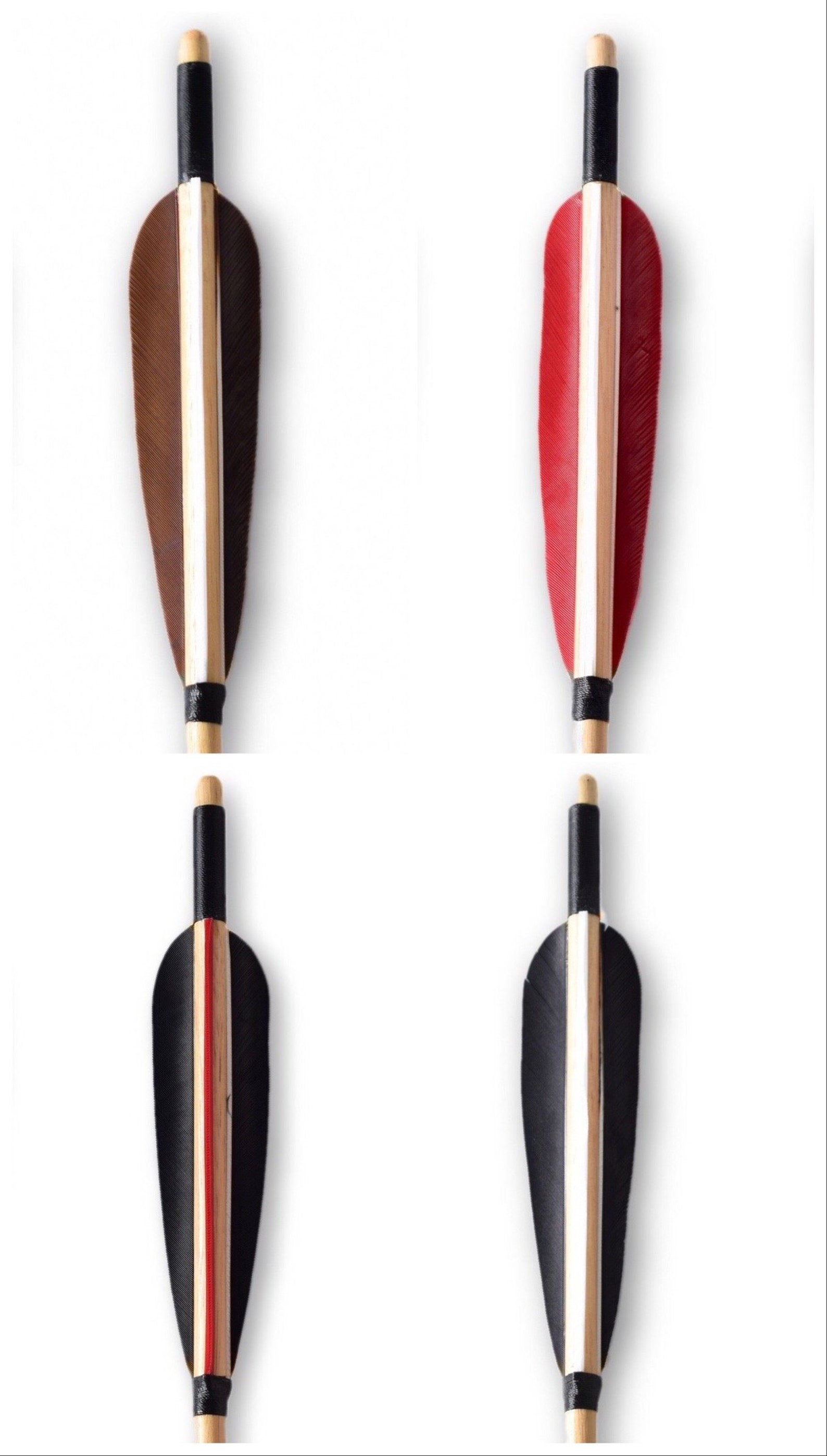 Traditional Wooden Arrows Turkey Feather 125 Grain Field - Etsy