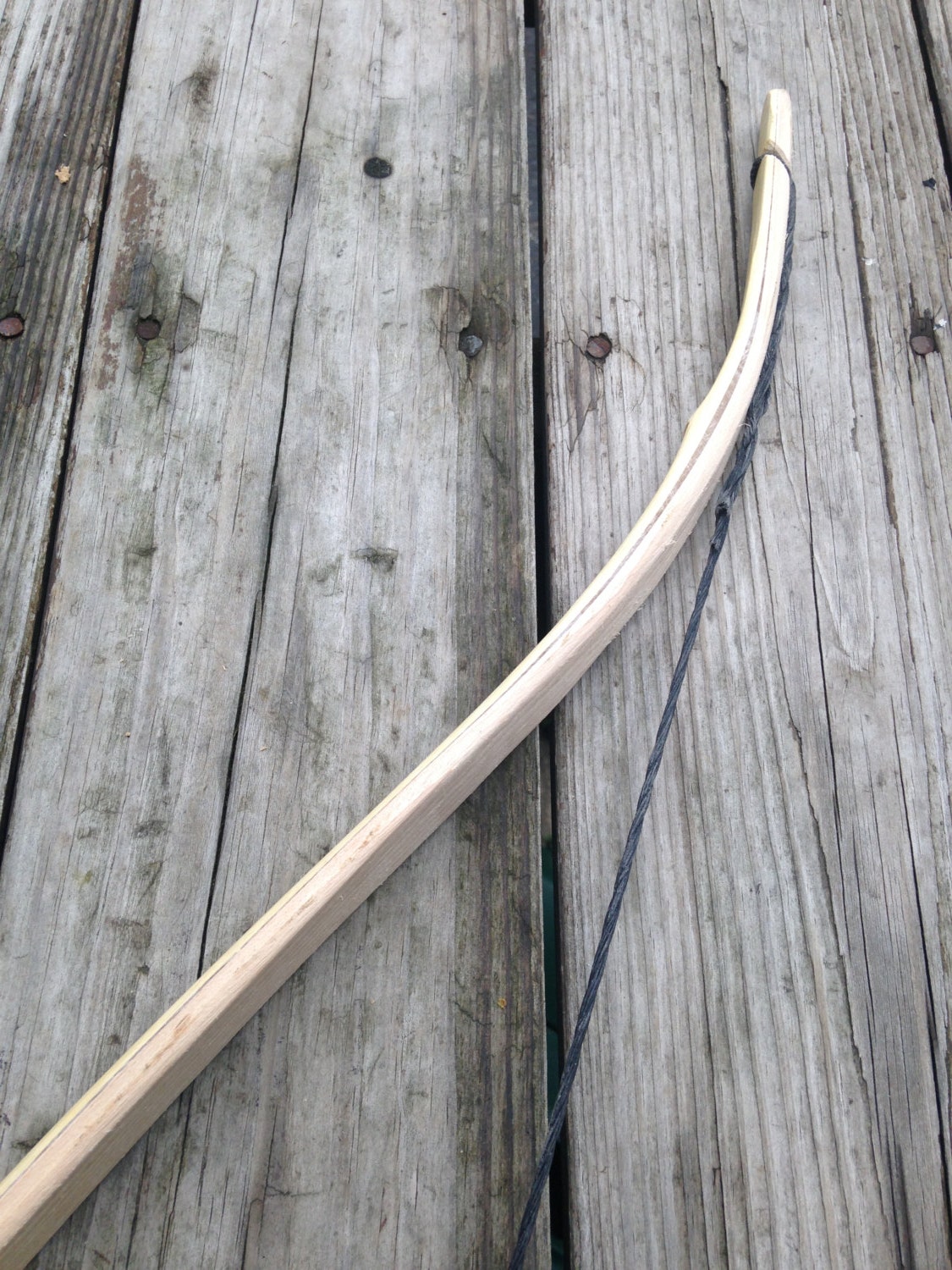 64" You-finish Bamboo Backed Hickory Recurve - Competition or Hunting ...