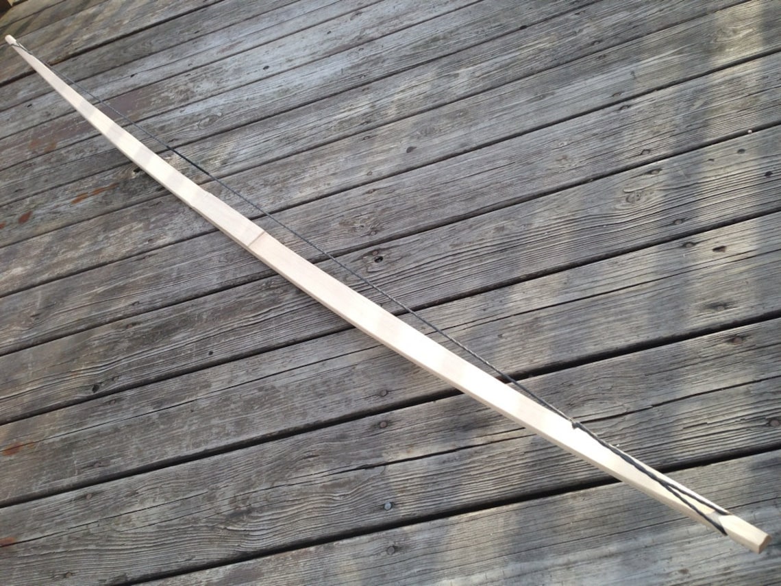 64" You-finish Competition or Hunting Bow - Hickory Longbow - Custom ...