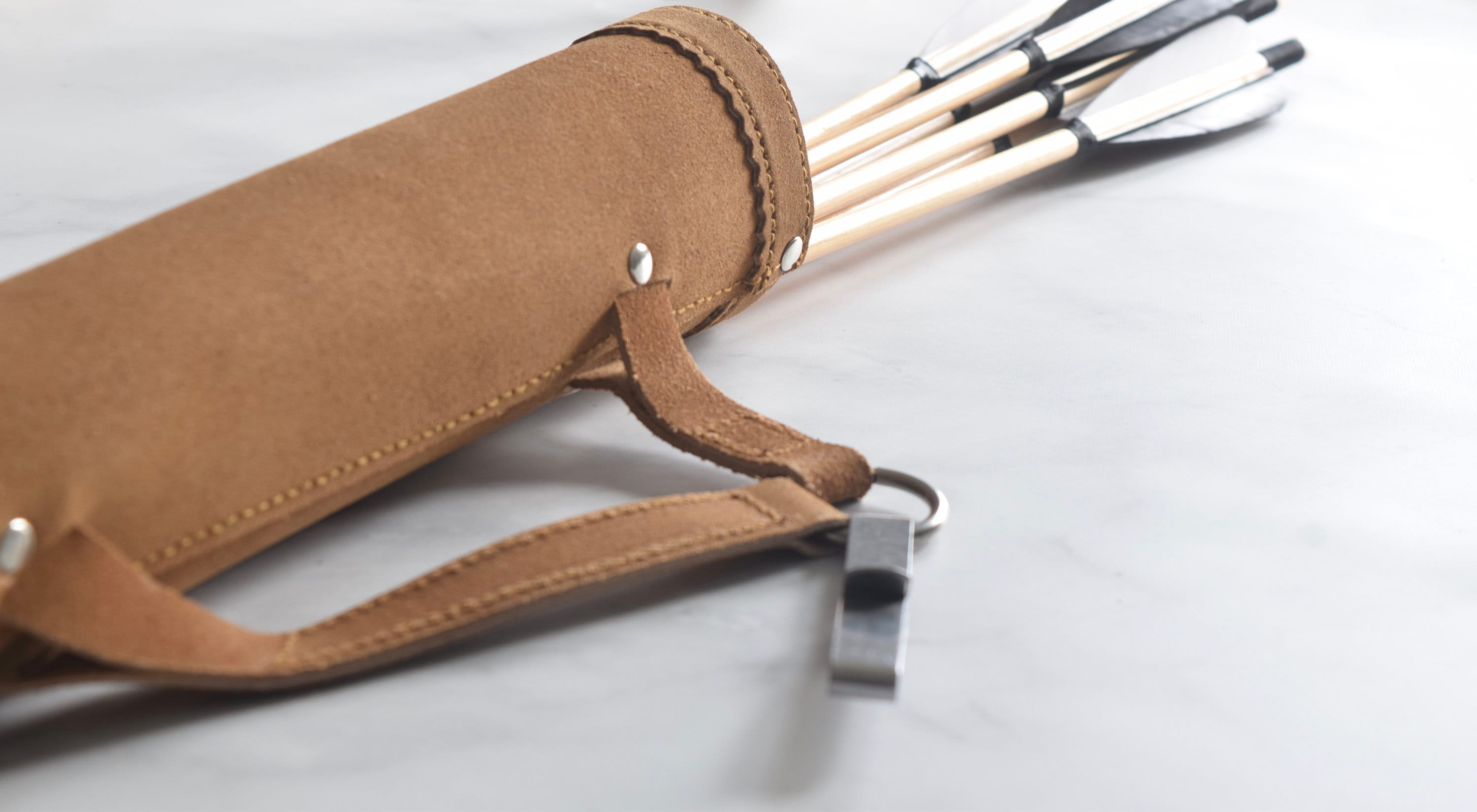 Suede Leather Hip Quiver Archery Side Quiver Traditional | Etsy Canada