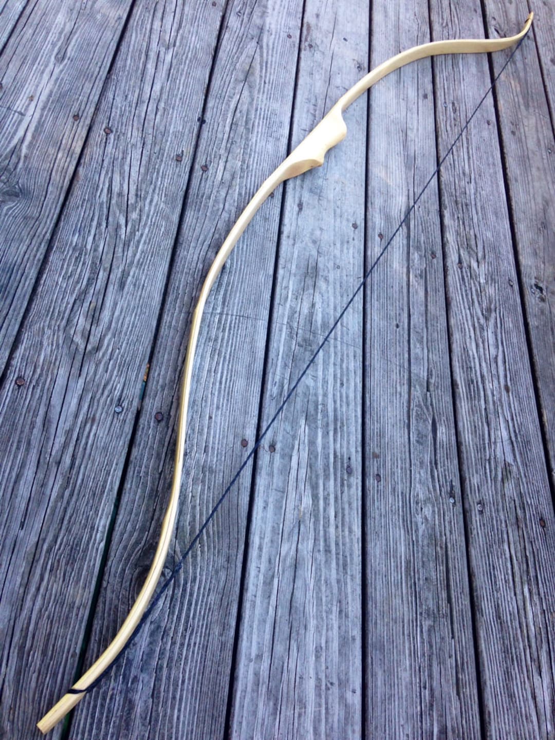 64" Bamboo Backed Hickory Recurve - Competition or Hunting Bow - Custom ...
