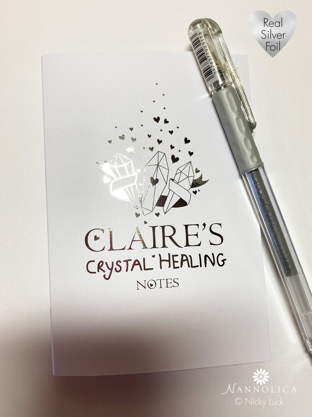 Personalised Crystal Healing Notebook, Crystal Healing Journal, My ...