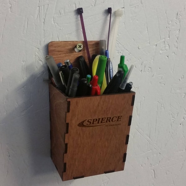 Wall Mounted Pen Holder - Etsy
