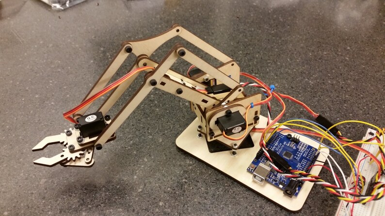 Mearm Mini Industrial Robotic Factory Arm Deluxe Kit Arduino - Etsy