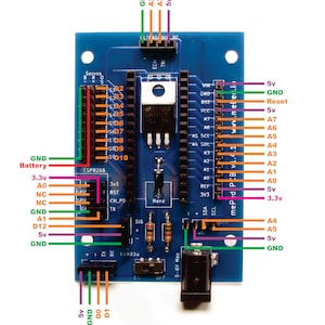 Meped Quadruped Robot PCB - for Arduino Nano, Wifi, Bluetooth ...