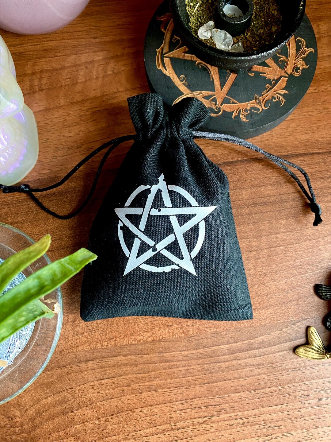 Pentagram/pentacle Gift Bag/pouch | Drawstring | Goth/witch - Etsy