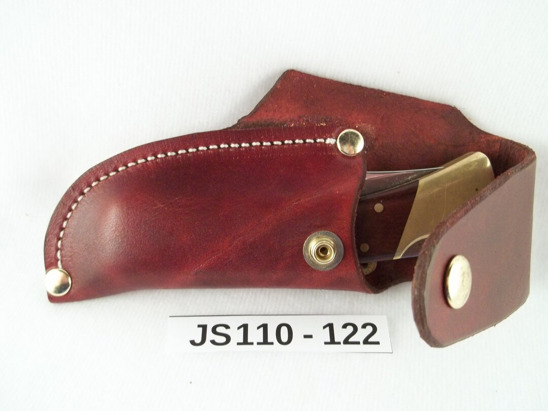 Custom Leather Knife Sheath With Flap JS110-122 - Etsy