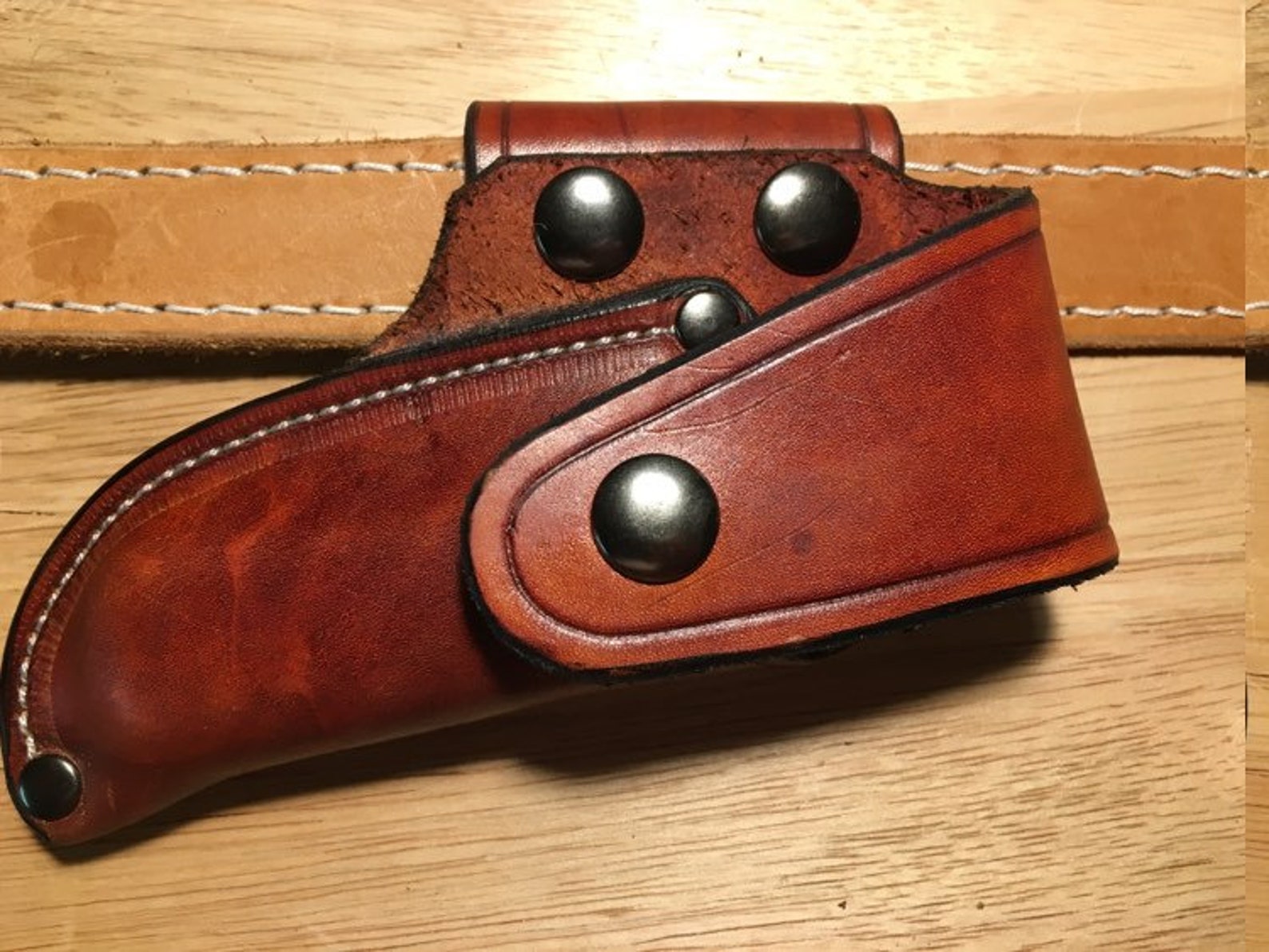 Leather Knife Sheath W/flap "the Nugget" Series for Buck 110 - Etsy