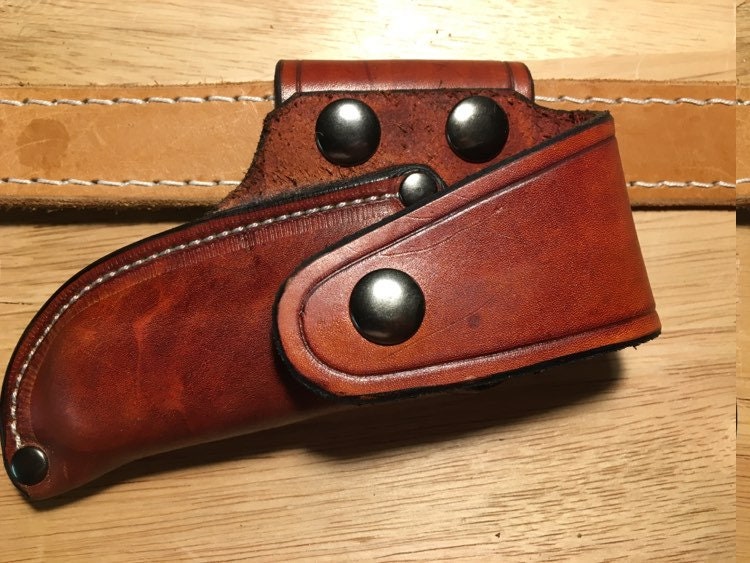 Leather Knife Sheath W/flap "the Nugget" Series for Buck 110 - Etsy