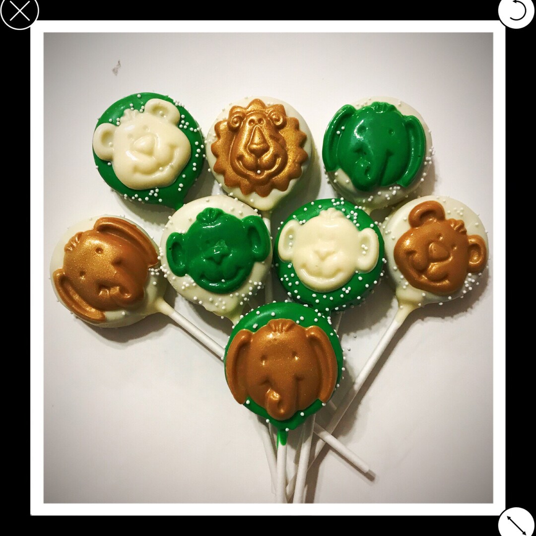 Safari Animals Chocolate Covered Oreos - Monkey, Lion, Bear, Elephant ...