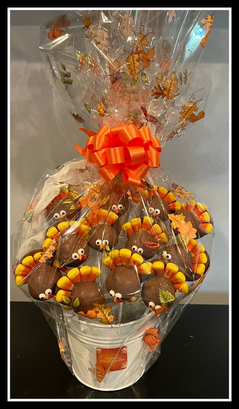 Turkey Cake Pops: Thanksgiving Gourmet Chocolate Treats (set of 12) - Etsy