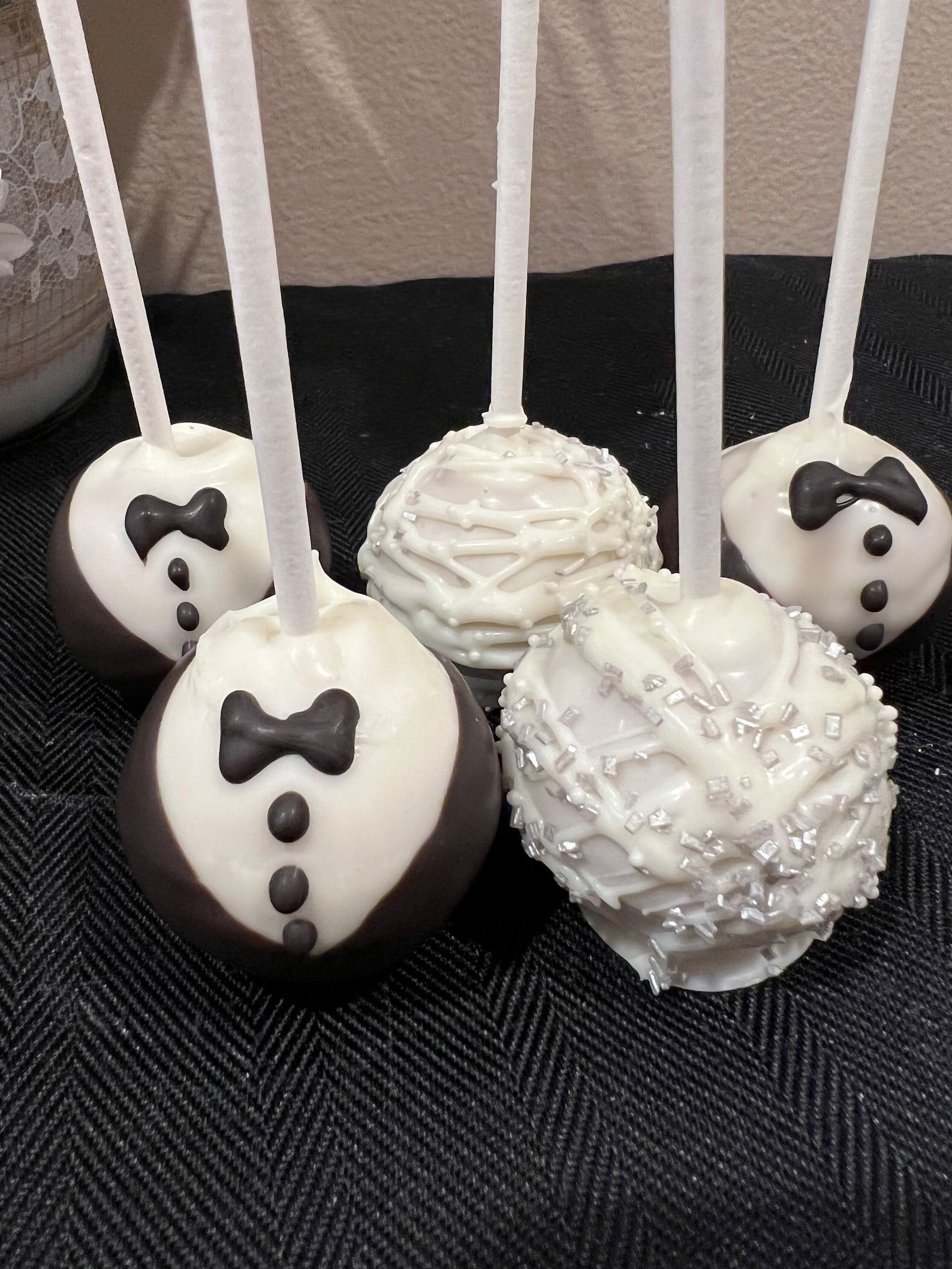 Wedding Cake Pops Bride and Groom Cake Pops 24 Wedding Cake - Etsy