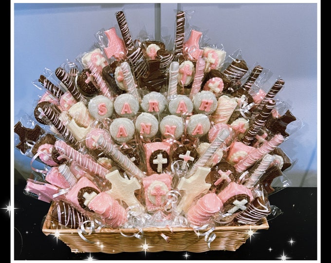 Baptism, Communion, Christening, Religious Chocolate Basket COMMACK ...