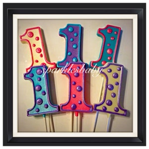 24 Rainbow Number 1, Number 2, Number Lollipops - All Numbers Available ...