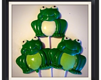 Frog Chocolate Lollipops - Etsy